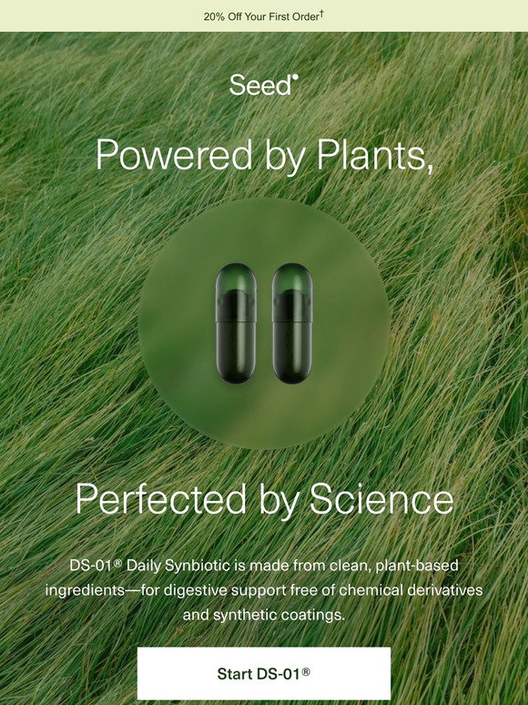 Seed: The probiotic powered by plants. 🌱 | Milled