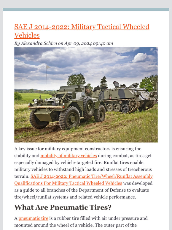 ANSI: New from the ANSI Blog: SAE J 2014-2022: Military Tactical ...
