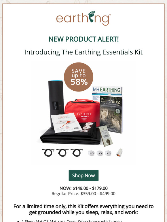 Earthing: Check out the New Earthing Essentials Kit and Save up to 58% ...