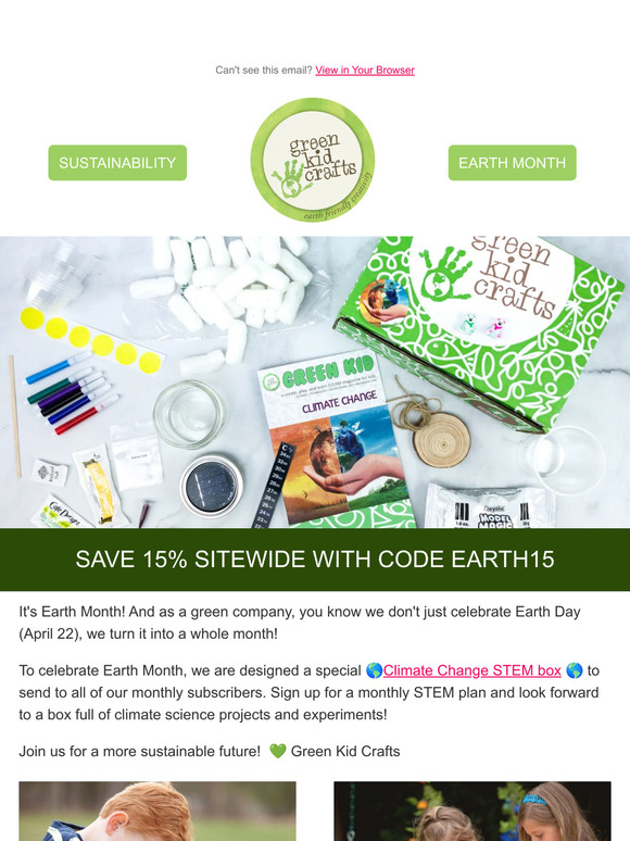 Green Kid Crafts: Order Your Earth Day Climate Change Box! | Milled