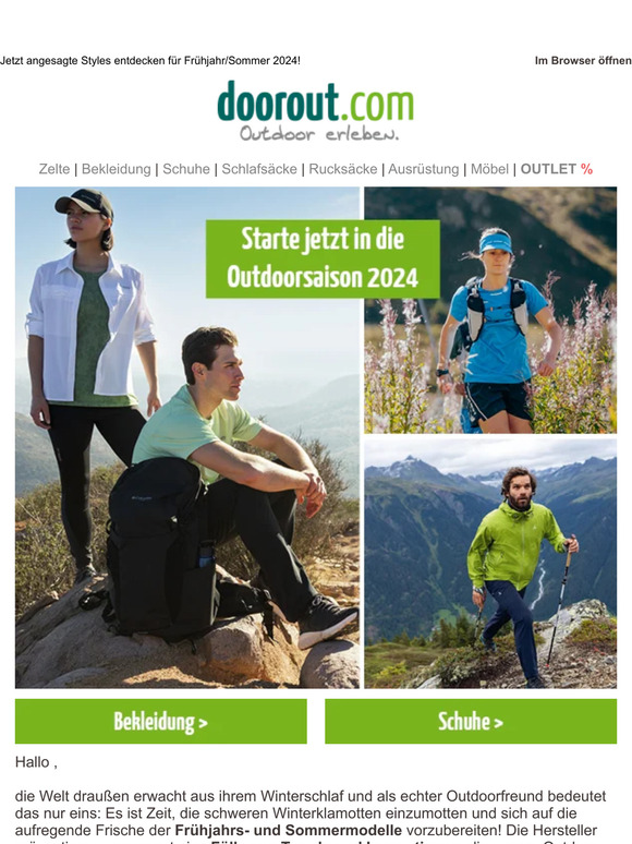 Doorout - Outdoor erleben: Start in die Outdoorsaison 2024! | Milled