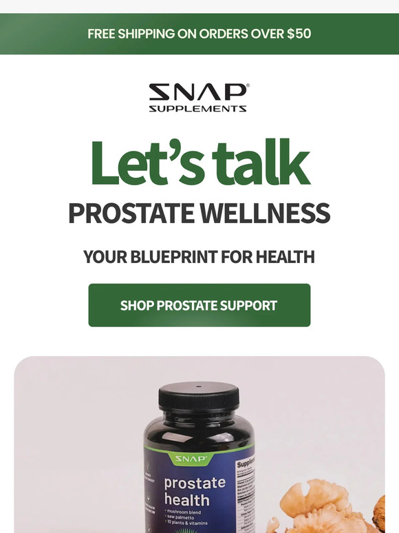 Snap Supplements: 👉 We Need to Talk Prostate Health... ⚠️ | Milled