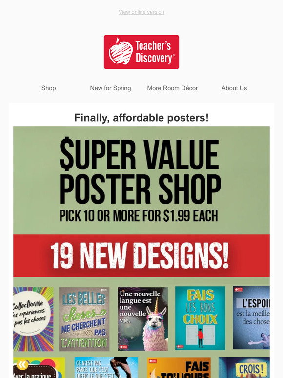 Teacher's Discovery: Affordable Posters for Your French Classroom | Milled