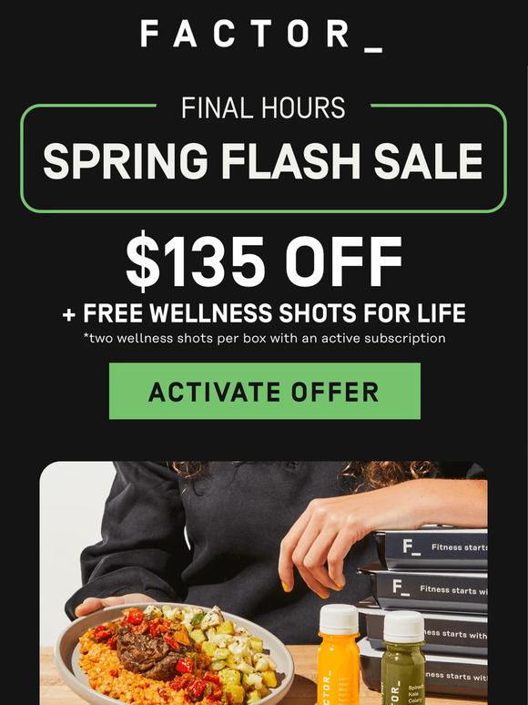 Factor: Spring Flash Sale [Final Hours ⏰] | Milled