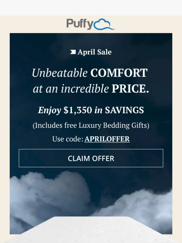 Puffy: Shop now. Pay later. And still save with this special code. | Milled