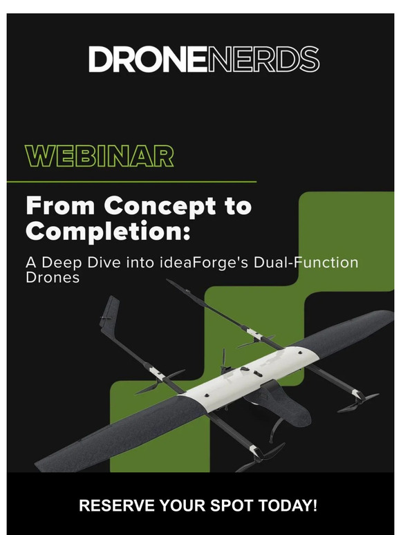 Drone Nerds: [Webinar] A Deep Dive into ideaForge's Dual-Function Drones — Don't miss us on ...