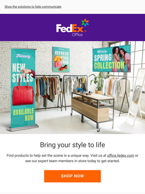 FedEx: Create cool and consistent messaging with FedEx Office! | Milled
