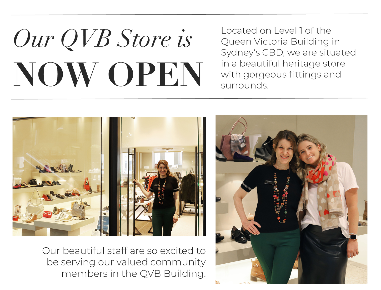Leisures Shoe Boutique: Our QVB store is now open! | Milled