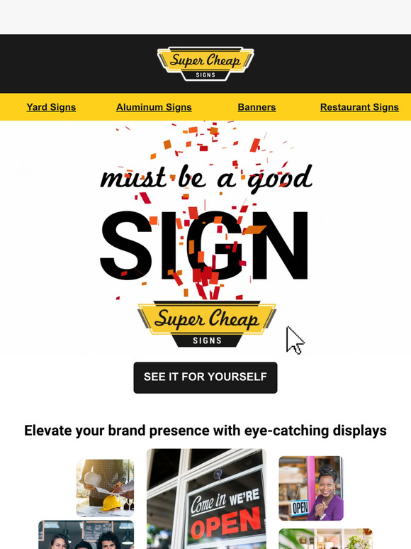 Super Cheap Signs: Looking for a good sign? Here it is! | Milled