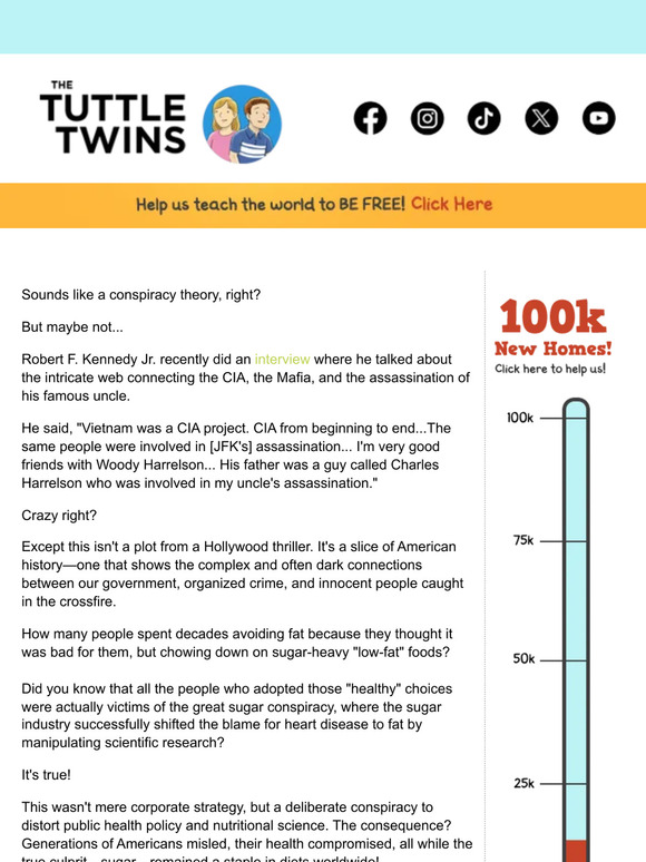 Tuttle Twins: Did Woody Harrelson's dad kill JFK? | Milled