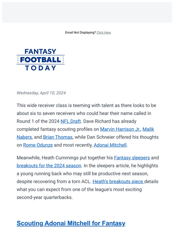 CBS Sports: AD Mitchell's upside in Fantasy, plus more sleepers and ...