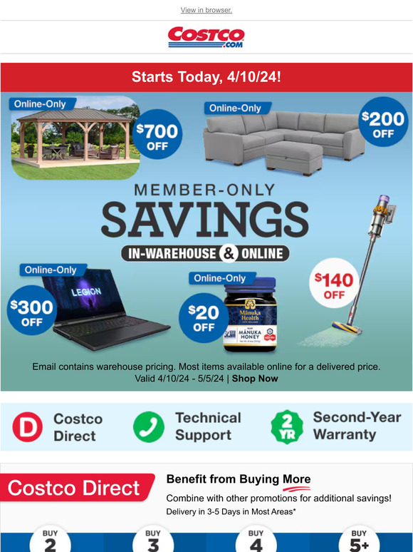 Costco: NEW! April Member-Only Savings Start TODAY! | Milled