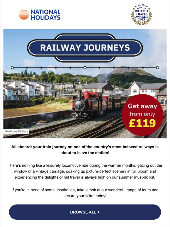 National Holidays: Fancy a Train & Steam break from £119? | Milled