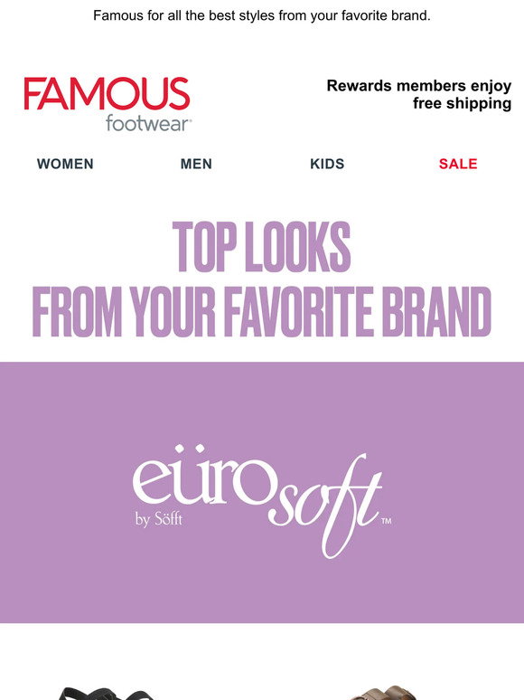 Famous Footwear: Must-have styles from Eurosoft are in! | Milled