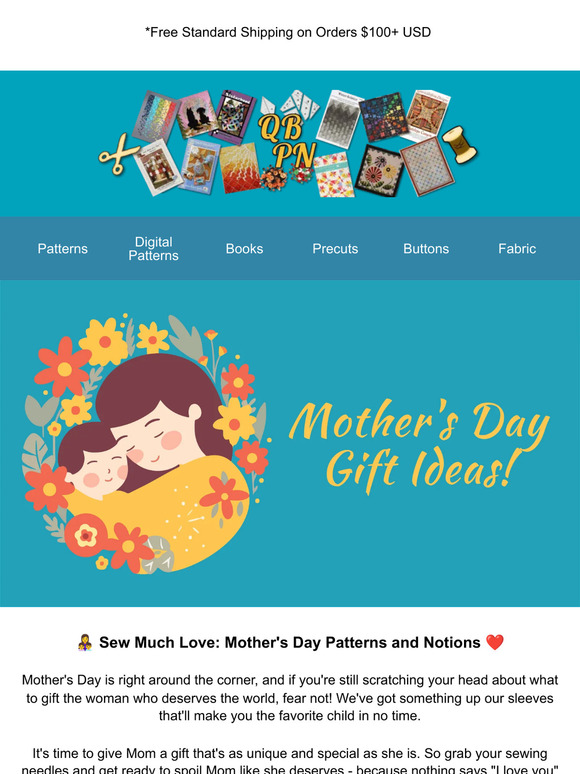 Quilt Patterns: 👨‍👩‍👦 Our Mother's Day Patterns Are Here! ️ | Milled