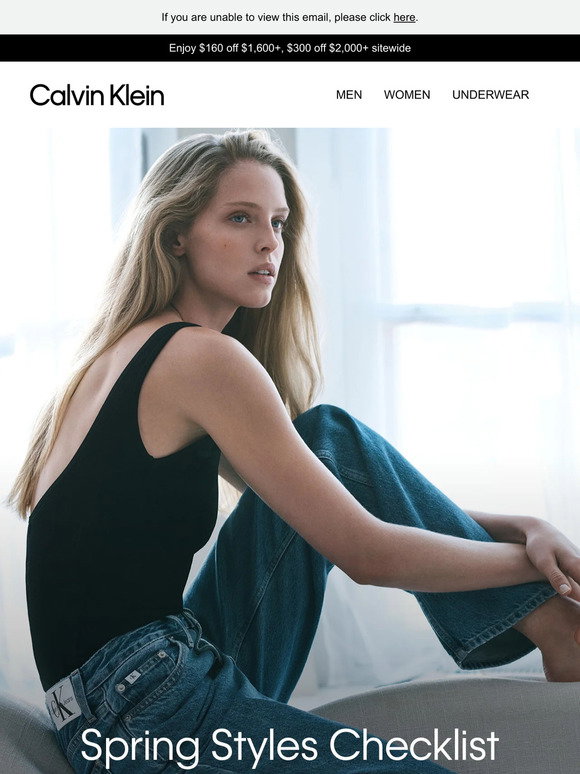 Calvin Klein HK: Your Spring Checklist - Get $300 off $2,000+ | Milled