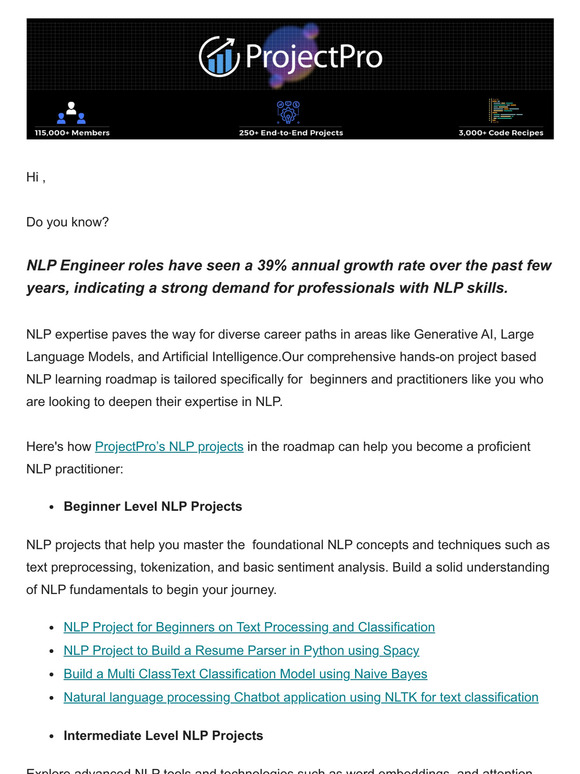 DeZyre: Your Project-Based Roadmap to NLP Excellence from ProjectPro ...