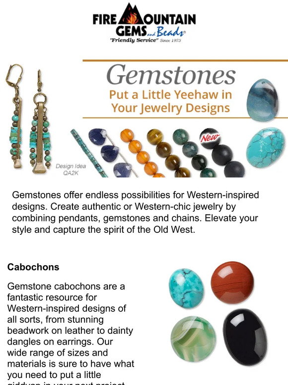Fire Mountain Gems: Saddle Up with Gemstones for Western-Inspired ...