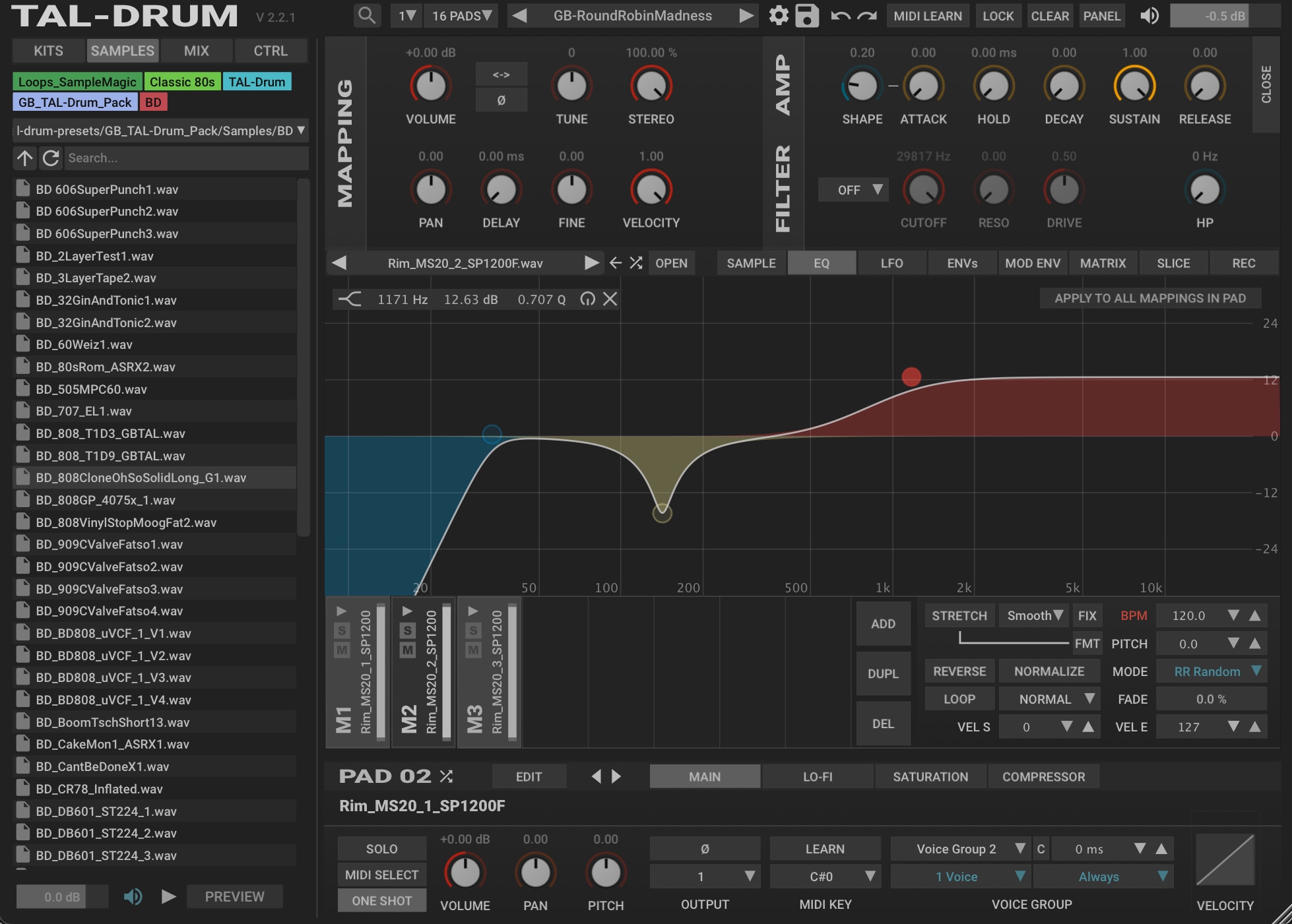 TAL Software: TAL-Drum updated | Milled