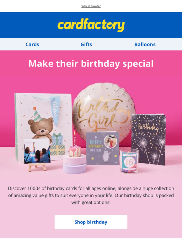 Card Factory: Great value birthday cards & gifts! 🥳 | Milled