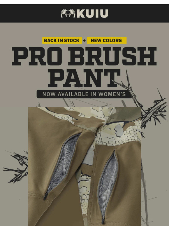 KUIU: PRO Brush Pant: Back In Stock + New Colors | Milled