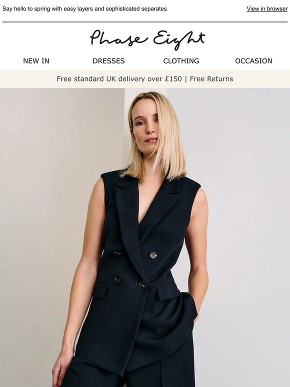 Phase Eight: Just in: Your smart-casual heroes | Milled