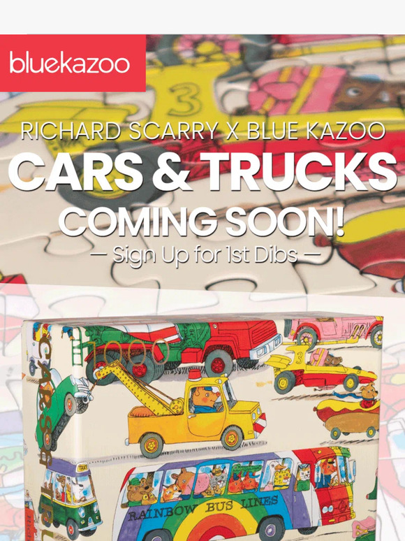 Blue Kazoo: New Puzzle Alert: 🧩🚙 CARS & TRUCKS — Richard Scarry X Blue ...