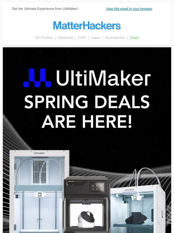 MatterHackers: Get up to $2000 OFF UltiMaker Method 3D Printers! | Milled