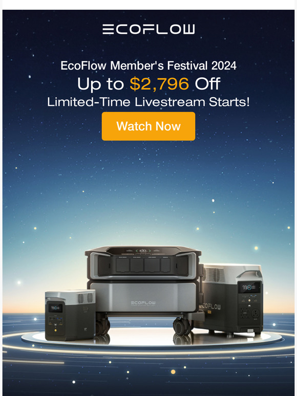 EcoFlow: 🔊EcoFlow Members' Exclusive Livestream Now Live!!! | Milled