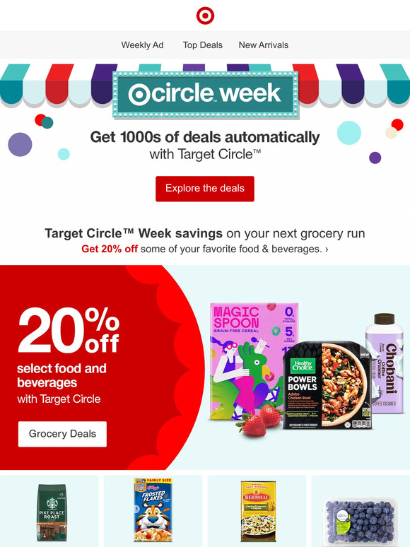 Target: Save 20% on select food & beverages during Target Circle Week ...