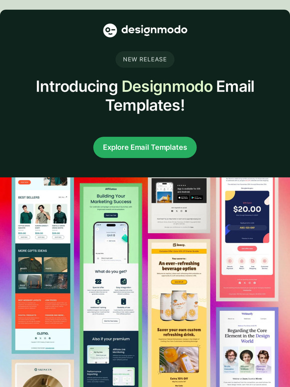 Designmodo: Introducing Designmodo Email Templates! | Milled
