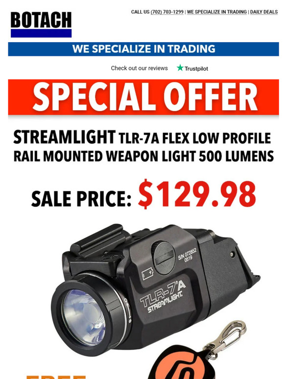 Botach Tactical: Special Offer! Streamlight TLR-7A FLEX Low Profile ...