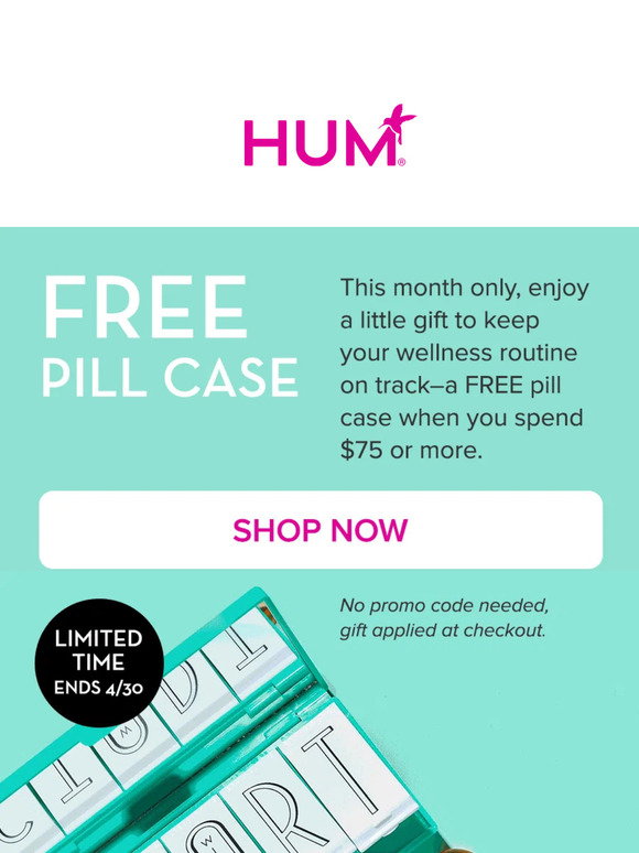 HUM Nutrition: Just for you 💝 a FREE pill case! | Milled