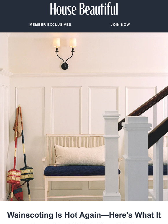 House Beautiful: Wainscoting Is Hot Again—Here's What It Costs To Add ...