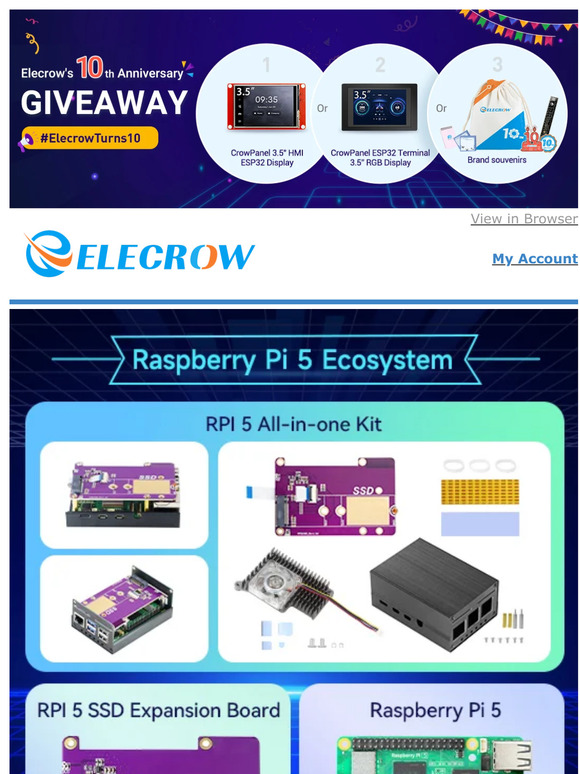 Elecrow: Build Your Raspberry Pi 5 Ecosystem Today | Milled