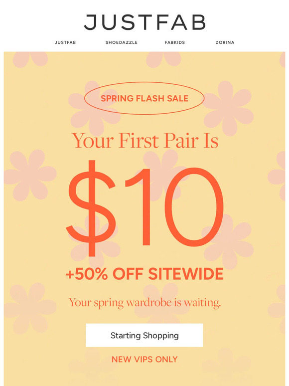 JustFab Email Newsletters: Shop Sales, Discounts, and Coupon Codes