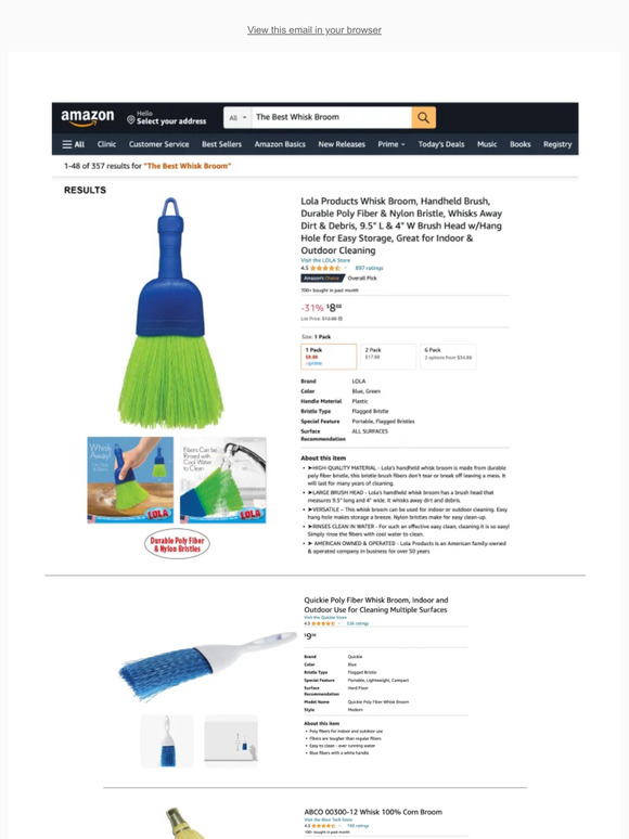 Lola: Amazon's Best Whisk Brooms For 2024! 👀 Peek Inside | Milled