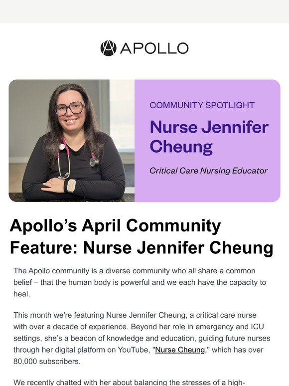 Apollo Neuroscience: Get to know Nurse Cheung | Milled