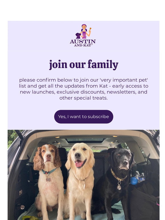 Austin and Kat: Confirm Your Subscription | Milled