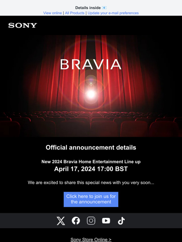 Sony: New 2024 Bravia Home Entertainment Line up! | Milled