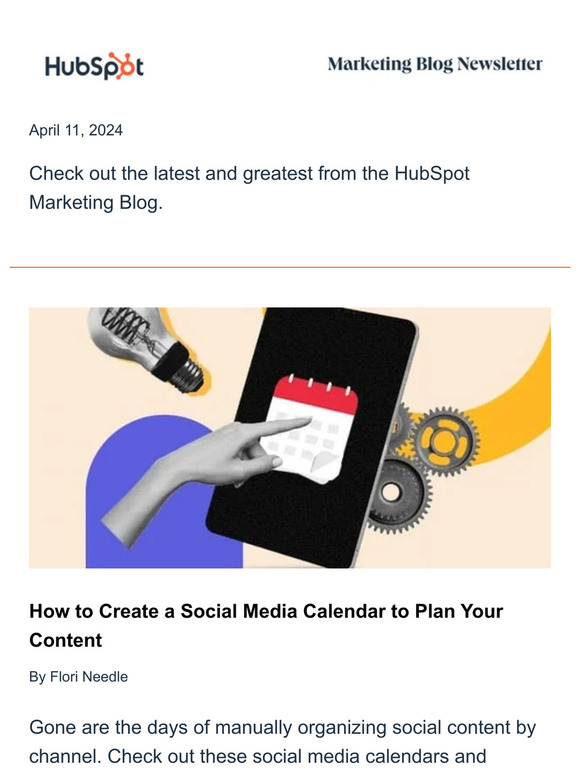 HubSpot: How to Create a Social Media Calendar to Plan Your Content ...