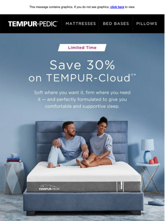 Tempur-Pedic: Limited Time — Save up to $1,000 on TEMPUR-Cloud ...