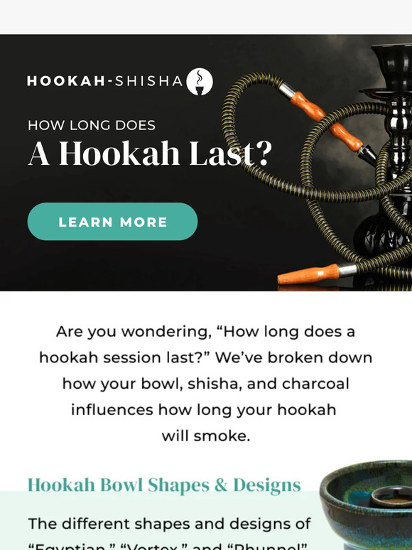 Hookah Shisha: How long does a hookah last? | Milled