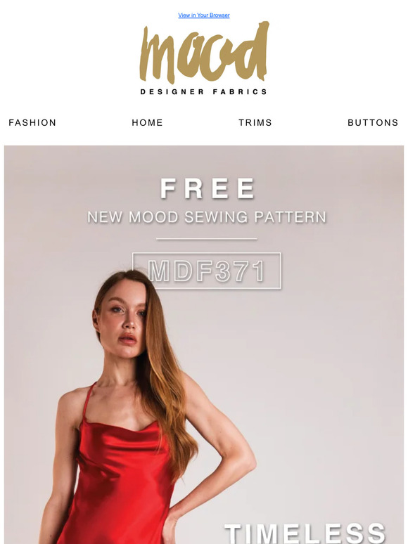 Mood Fabrics: New FREE Pattern | The Vixen Slip Dress 💃 | Milled