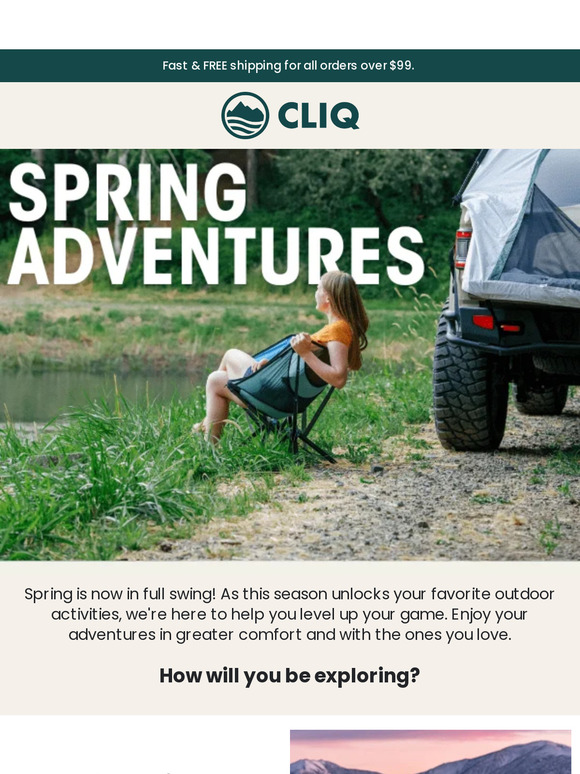 CLIQ: Gear Up For Spring Adventures | Milled