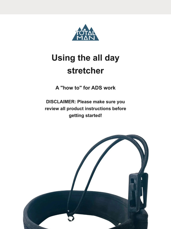 Total Man Coaching: Using the all day stretcher | Milled