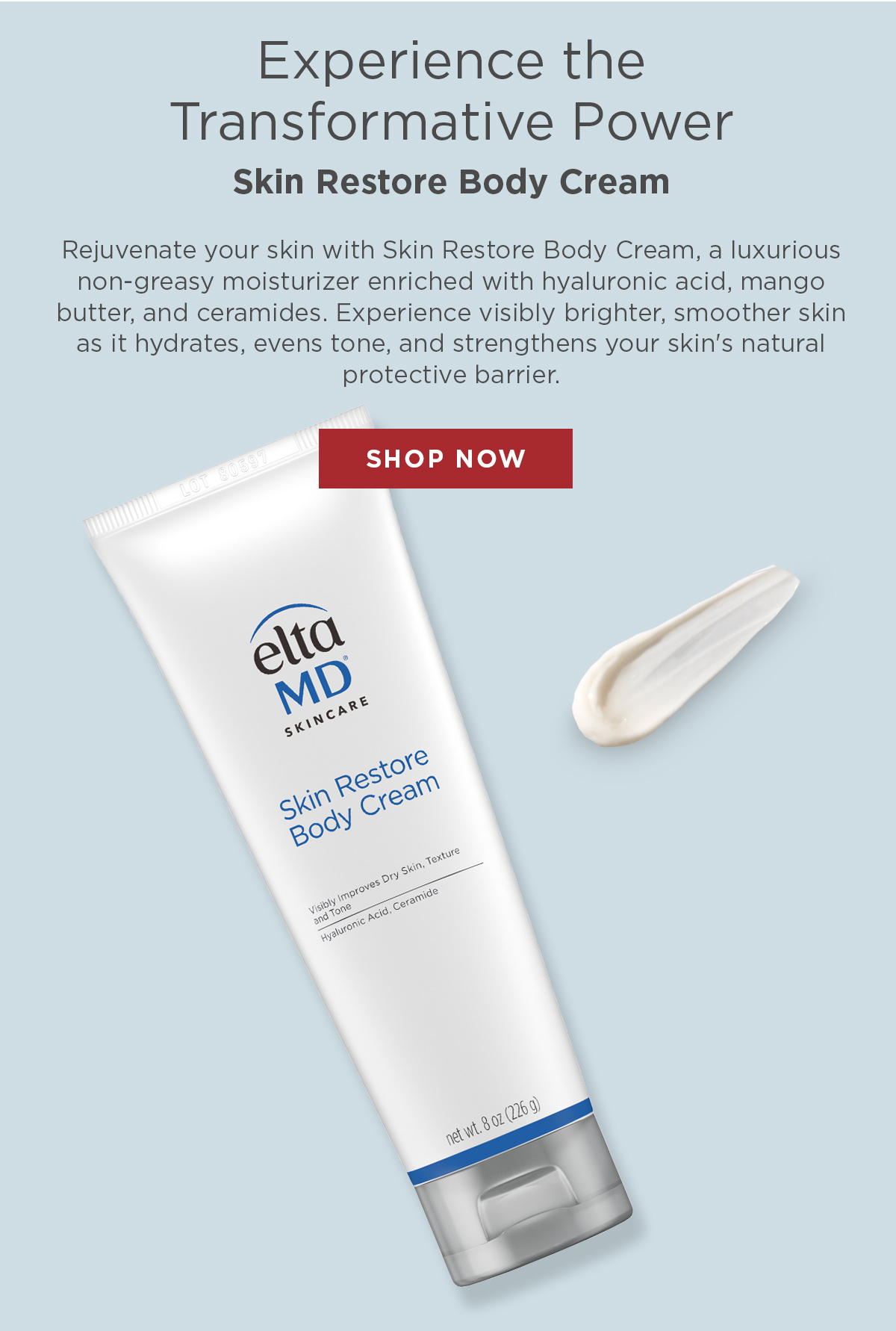 EltaMD: Dive into hydration with Skin Restore Body Cream | Milled