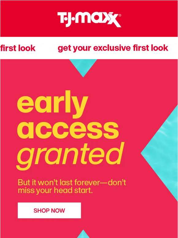 TJ Maxx: Clock's ticking: Early access! | Milled