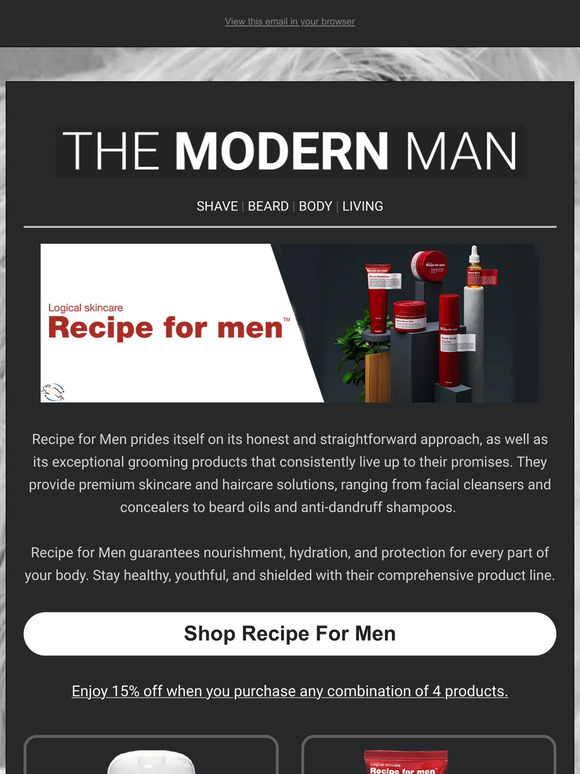 The Modern Man: Explore Recipe For Men On TMM! 😎 | Milled