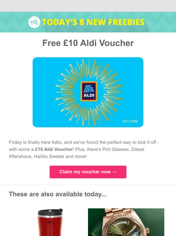 MagicFreebies: Free £10 Aldi Voucher | Milled